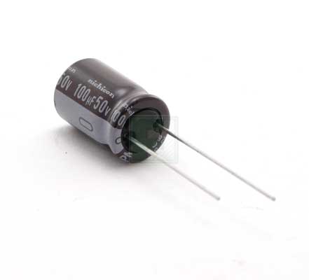 UPM1H101MPD6 in Bag by Nichicon | Aluminum Electrolytic Capacitors ...